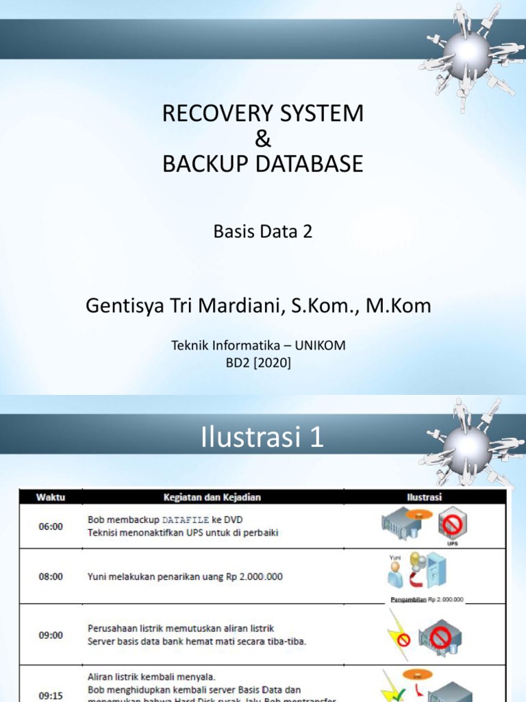 Pertemuan 12 - Recovery System & Backup | PDF