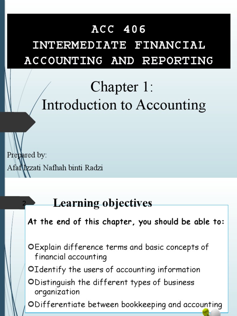 Acc406 Chapter 1 Pdf Partnership Accounting