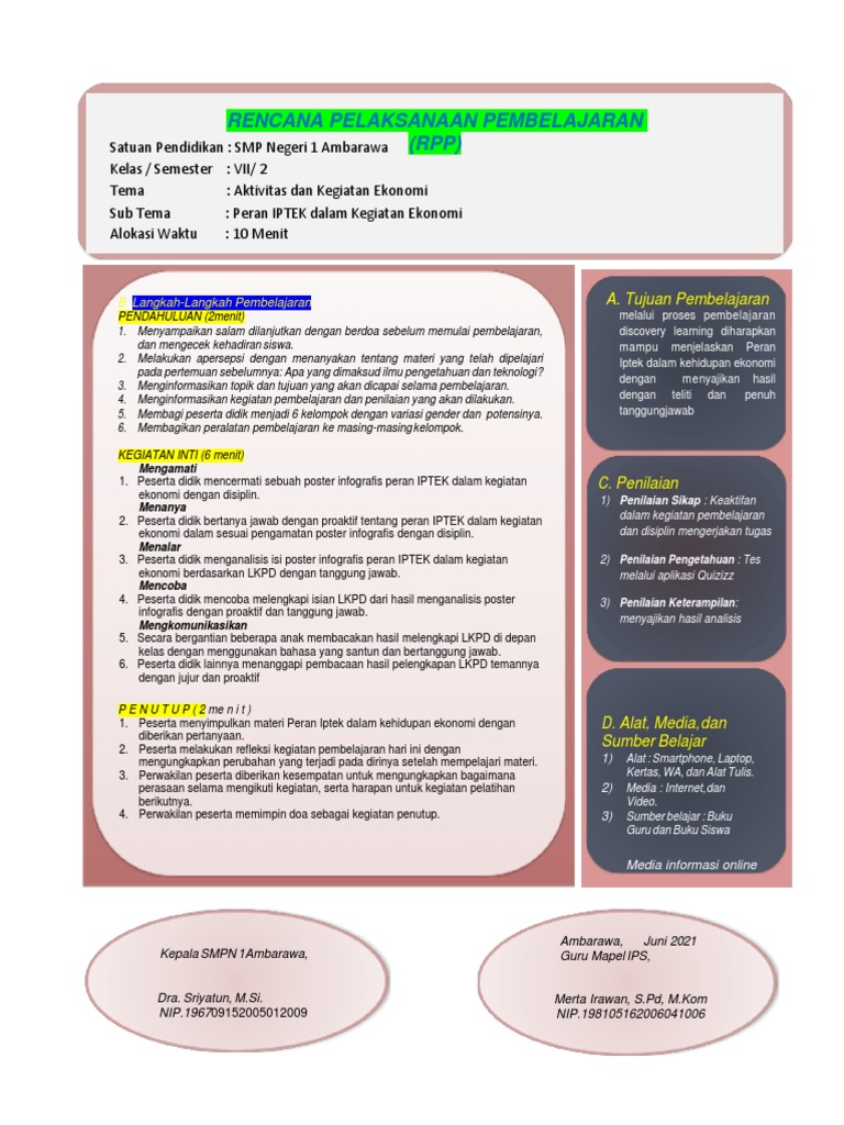 Peran Iptek Dalam Kegiatan Ekonomi Kelas Vii | PDF