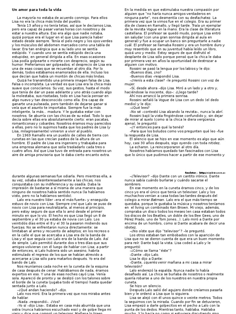 Bizzio, S Un Amor para Toda La Vida | PDF | Amor