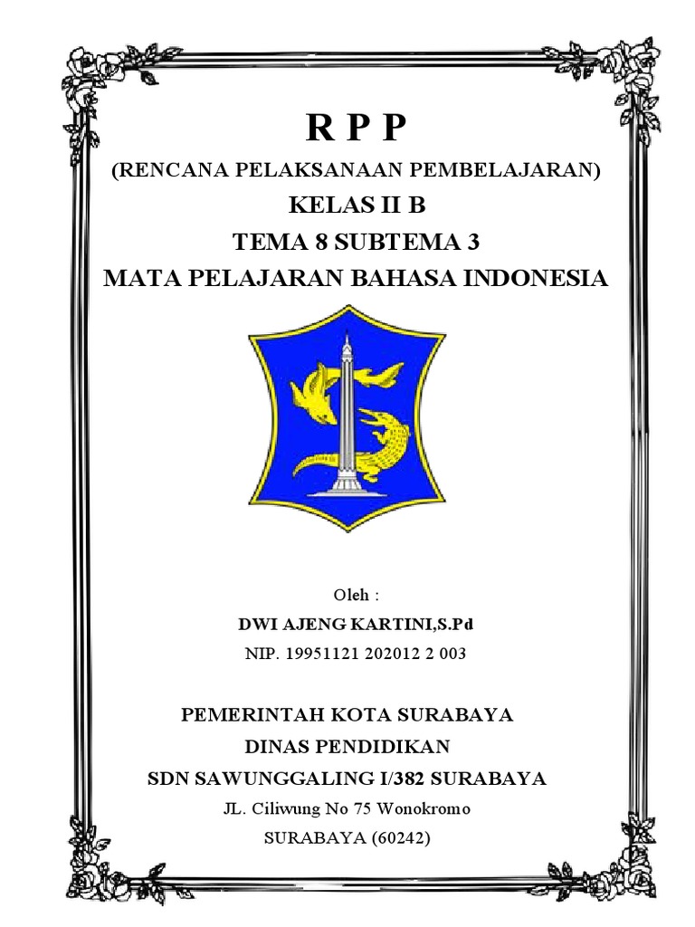 RPP Bahasa Indonesia - Penggunaan Tanda Titik (Problem Based Learning ...