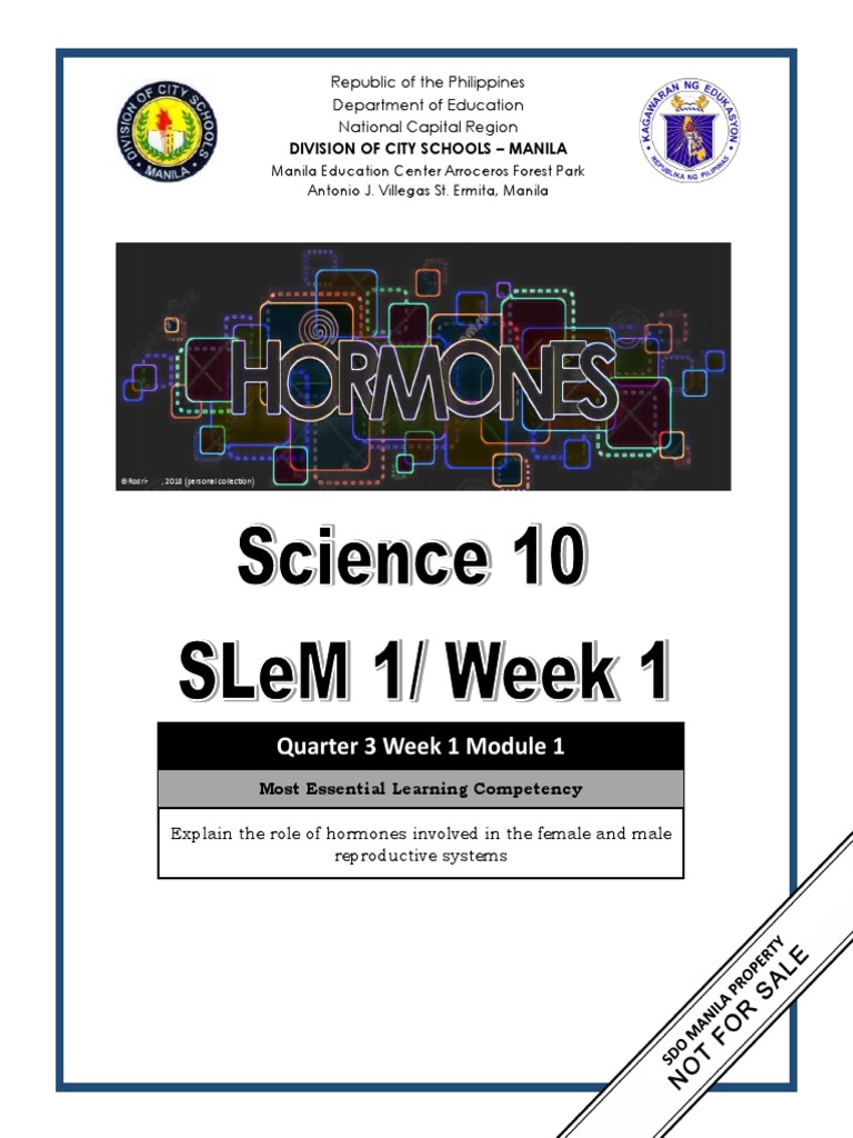 WEEK 1 SLM 1 Hormones in Reproductive Systems SLM 1 | PDF | Luteinizing Hormone | Gonadotropin