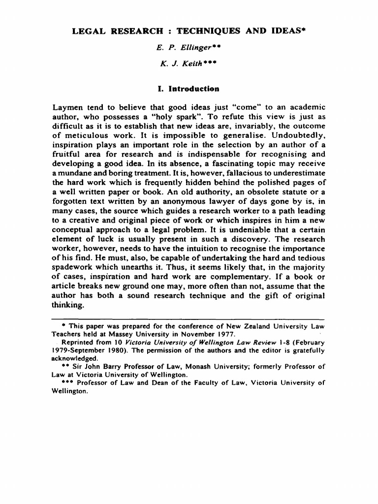 Legal Research - Techniques and Ideas | PDF | Guarantee | Negligence