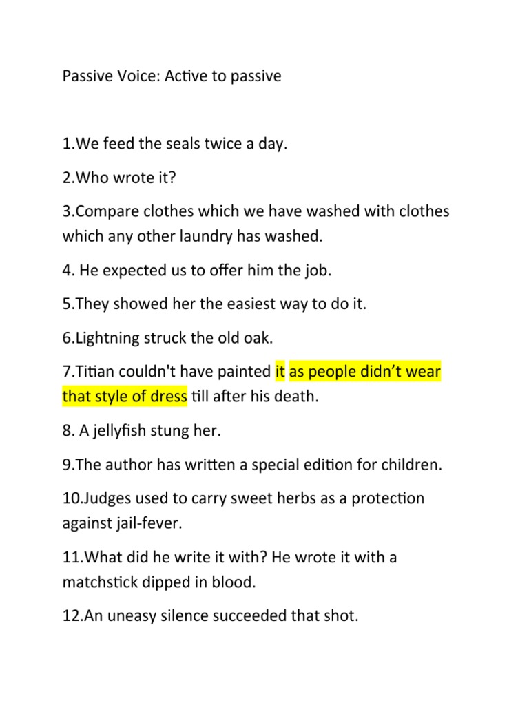 Passive Voice Transformation Guide | PDF | Language Arts & Discipline | Foreign Language Studies