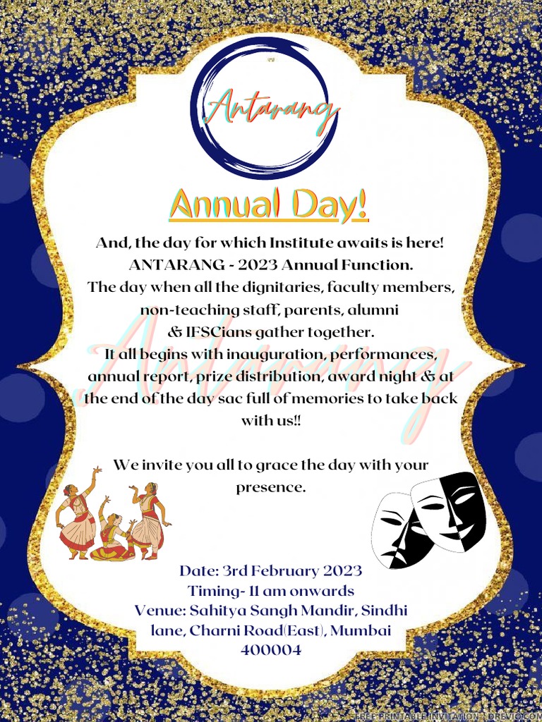 Annual Day Invitation | PDF