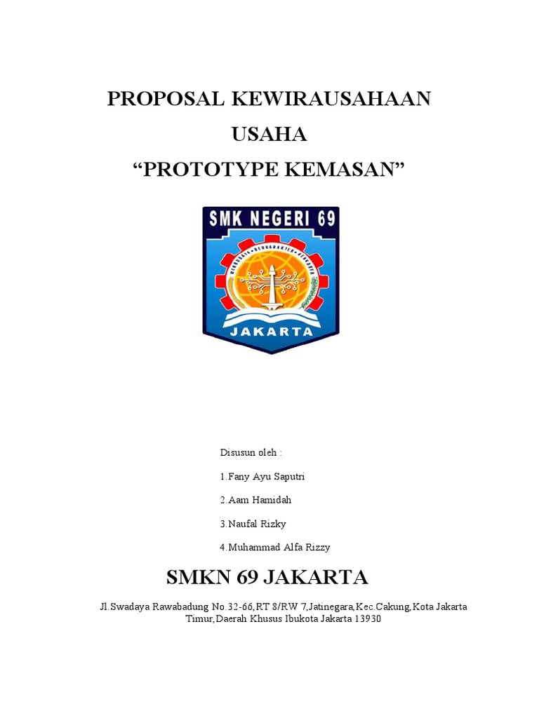 Proposal Prototype Kemasan Usaha | PDF