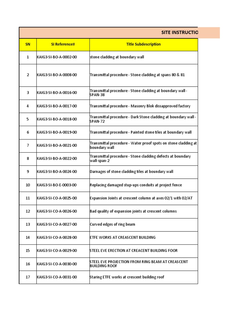 SI Log Sheet | PDF | Pipe (Fluid Conveyance) | Concrete