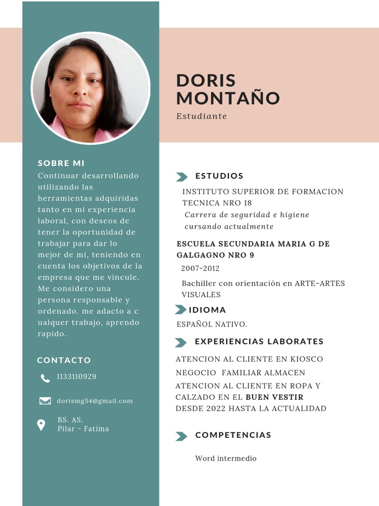 Curriculum de Doris Avendaño Thais | PDF