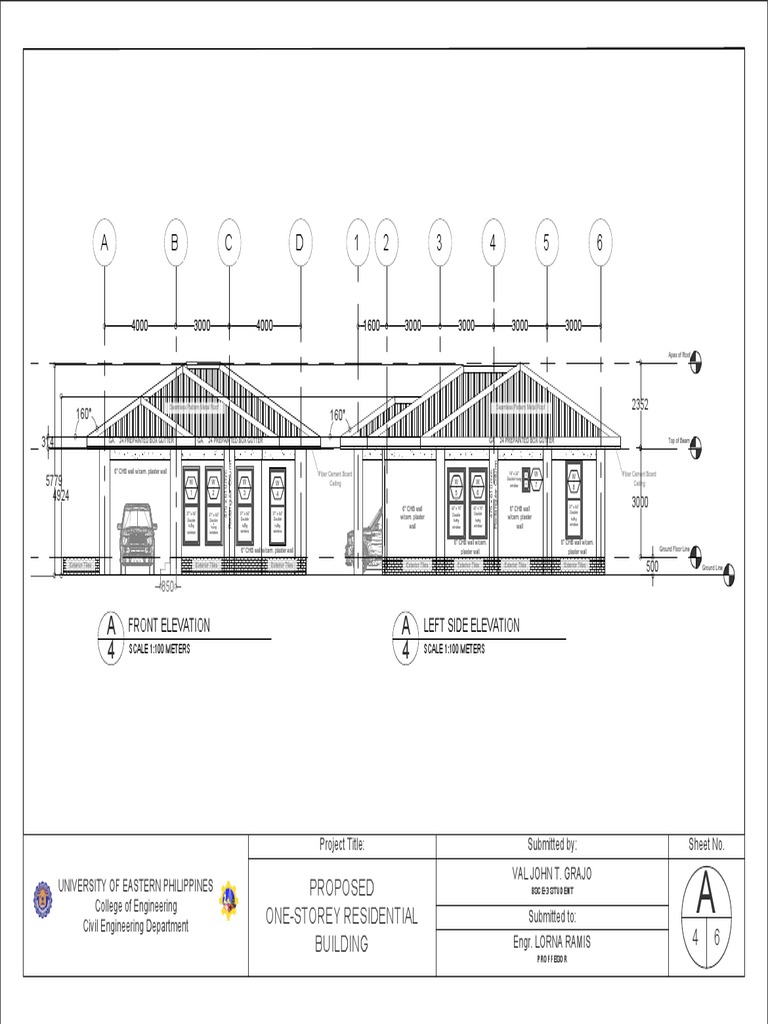 Architectural Plan | PDF | Tile | Wall