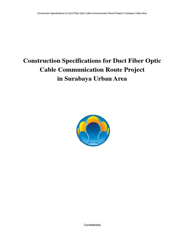 Construction Specifications For Duct Fiber Optic Cable Communication ...