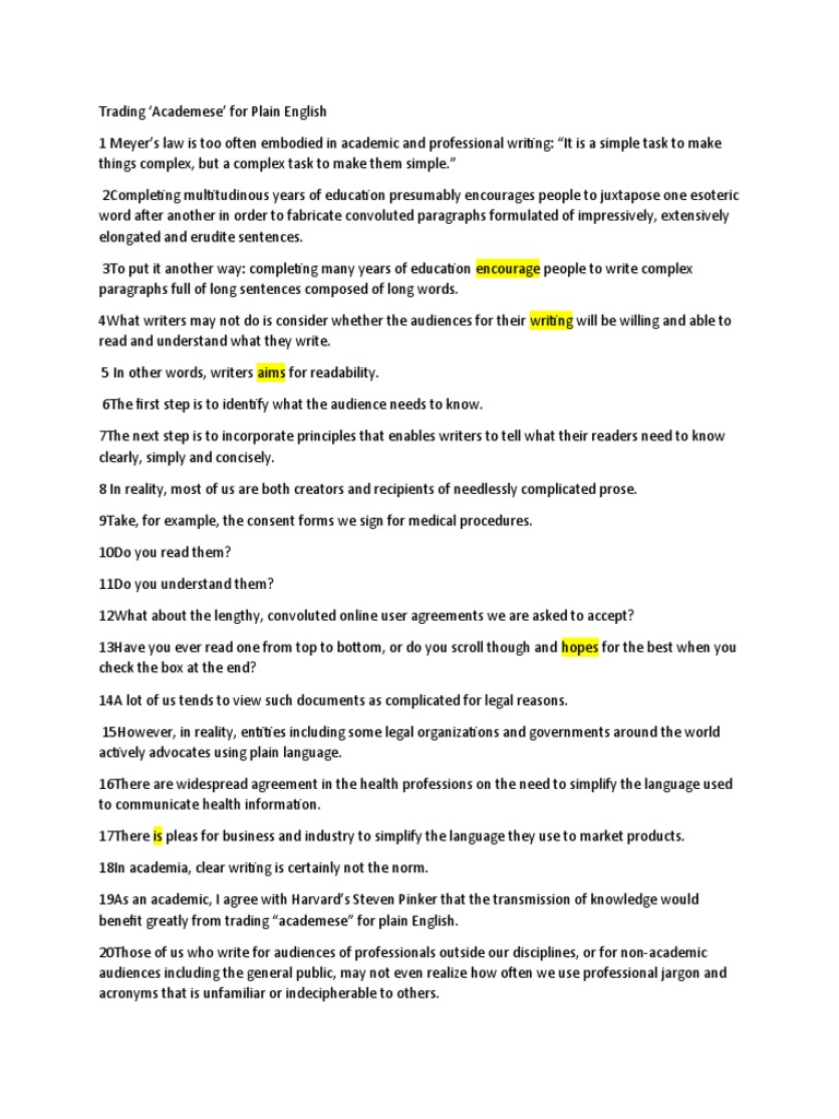 Eapp | Download Free PDF | Plain Language | Jargon