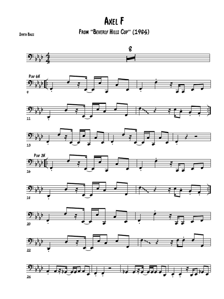 Axel F | PDF
