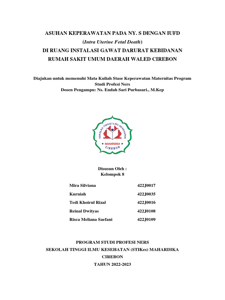 Asuhan Keperawatan IUFD di RSUD Waled | PDF