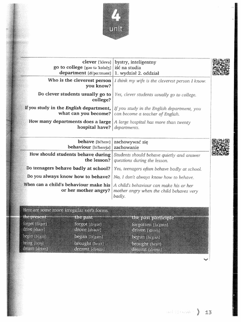 English Designed With Direct Method - Book 3 (PL) Unit 4a | PDF