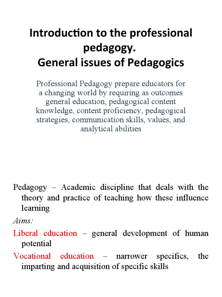 Lessson 1 Pedagogy | PDF