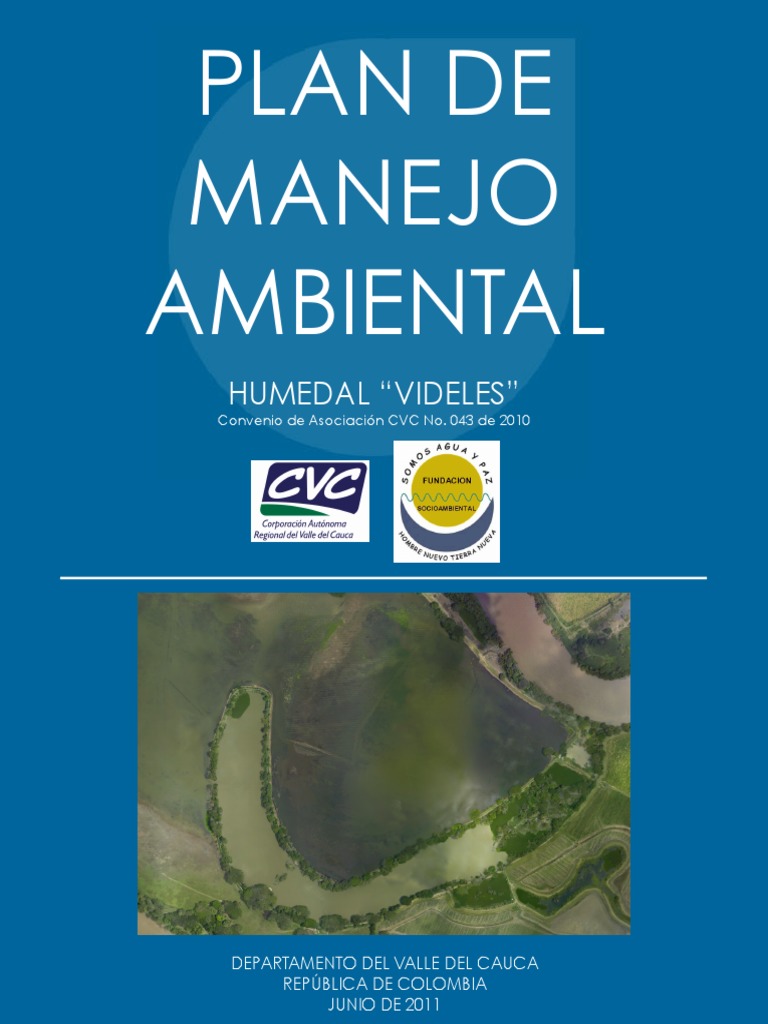 Plan de Manejo Ambiental Humedal Videles Final | PDF | Humedal | Agua