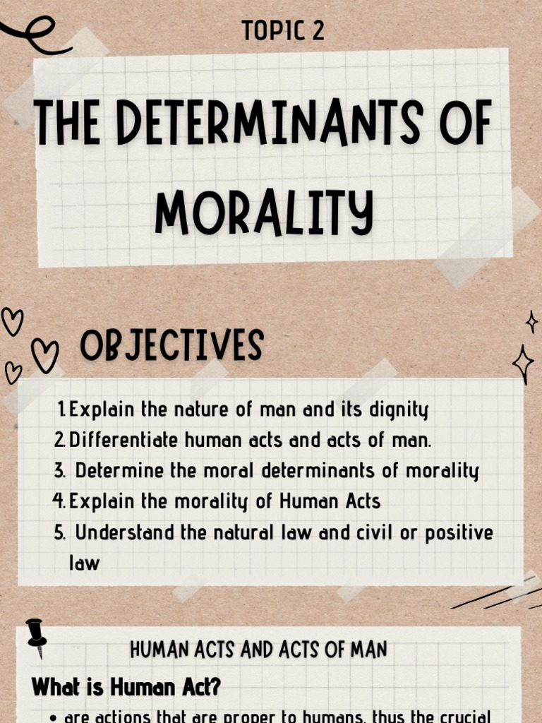 DETERMINANT OF MORALITY Presentation | PDF | Morality | Free Will