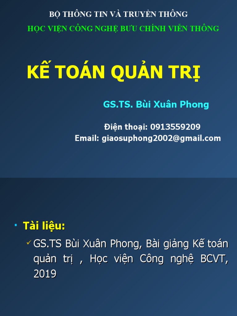 Chương 1 T NG Quan KTQT | PDF