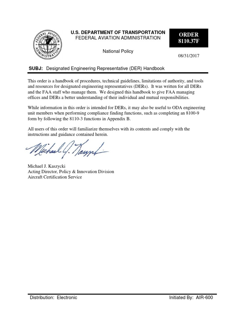 DER Handbook: FAA Guidelines & Procedures | PDF | Federal Aviation ...