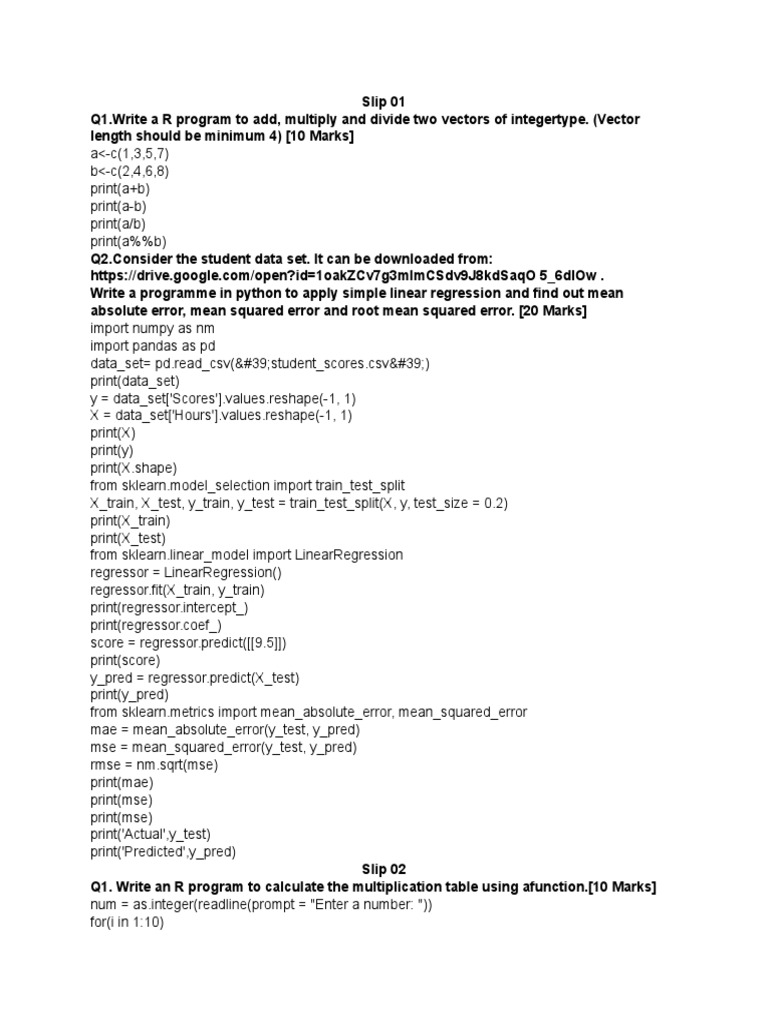 DM Practice | PDF | Linear Regression | Regression Analysis