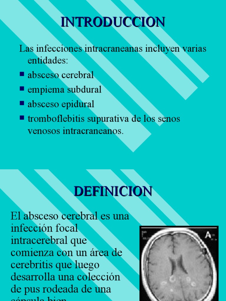 Fases y Tratamiento del Absceso Cerebral | PDF | Meningitis | Microbiología