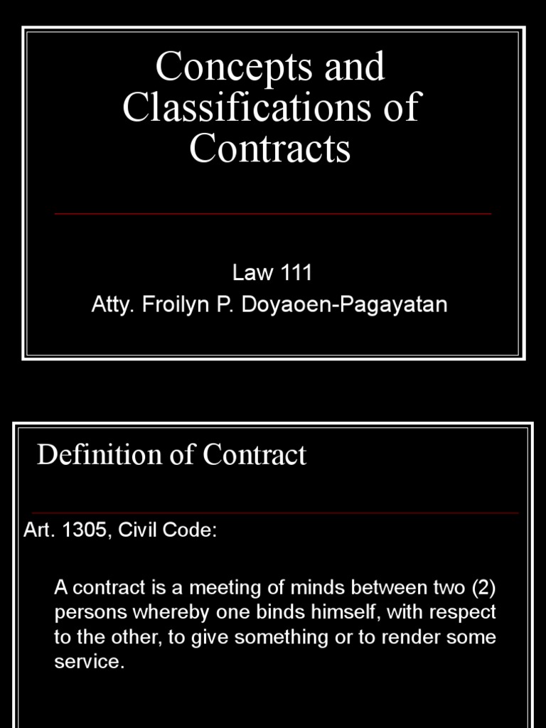 Contracts Lectures | PDF | Annulment | Offer And Acceptance