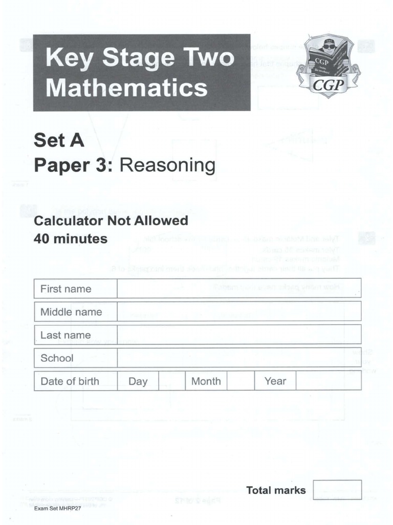 Week 1 Maths Reasoning | PDF