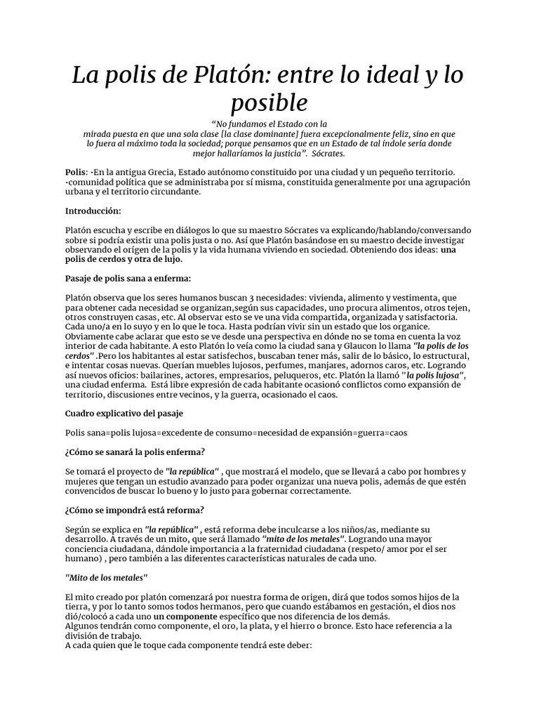 Ficha de Platón | PDF | Platón | Alma