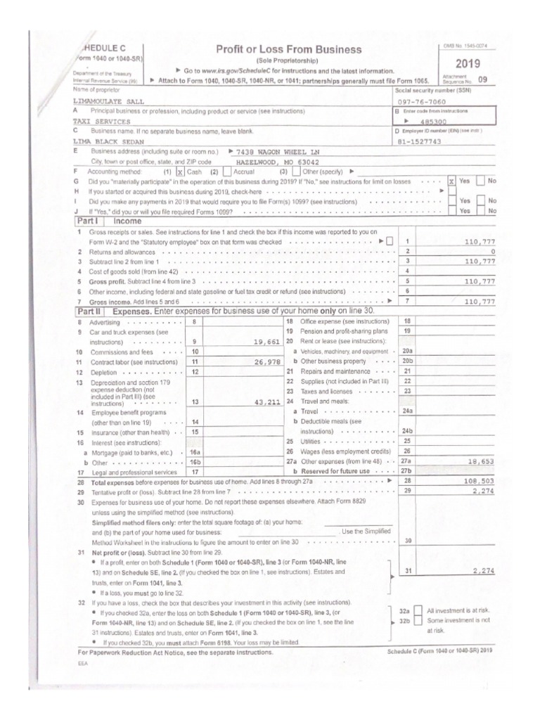 2019 Schedule C | PDF
