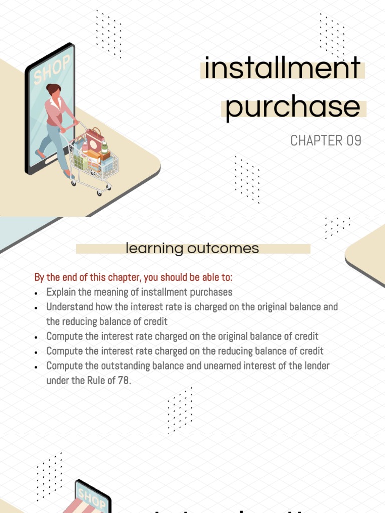 Understanding Installment Purchases | PDF | Interest | Down Payment