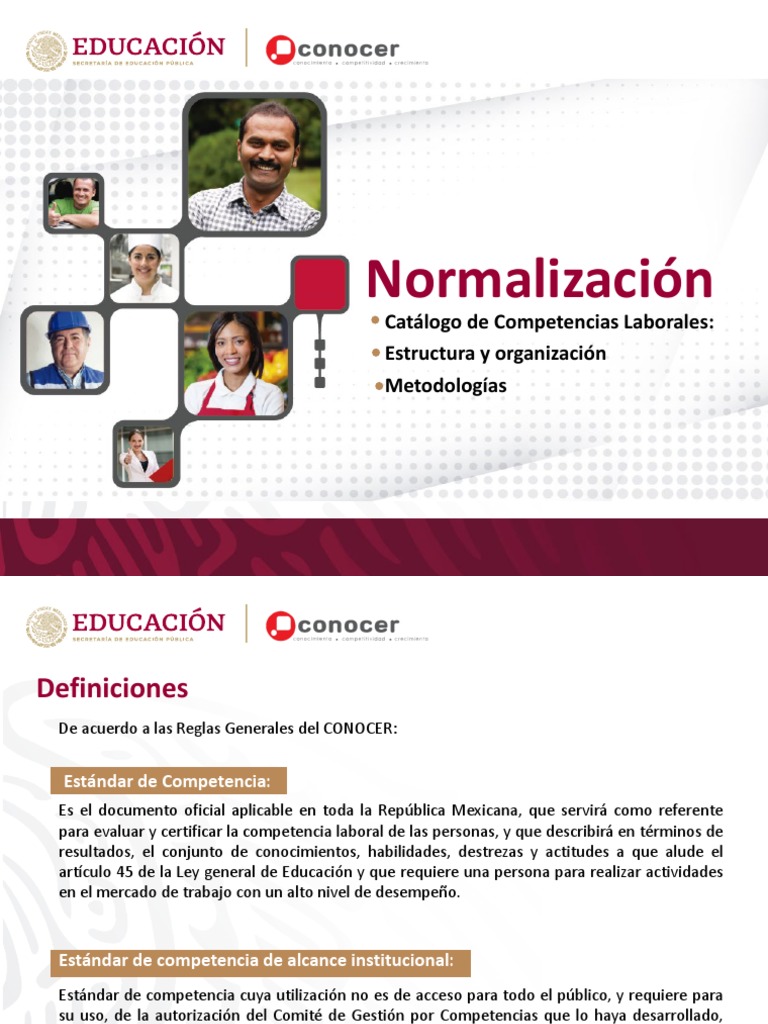 Normalizacion Conocer | PDF | Evaluación | Conocimiento