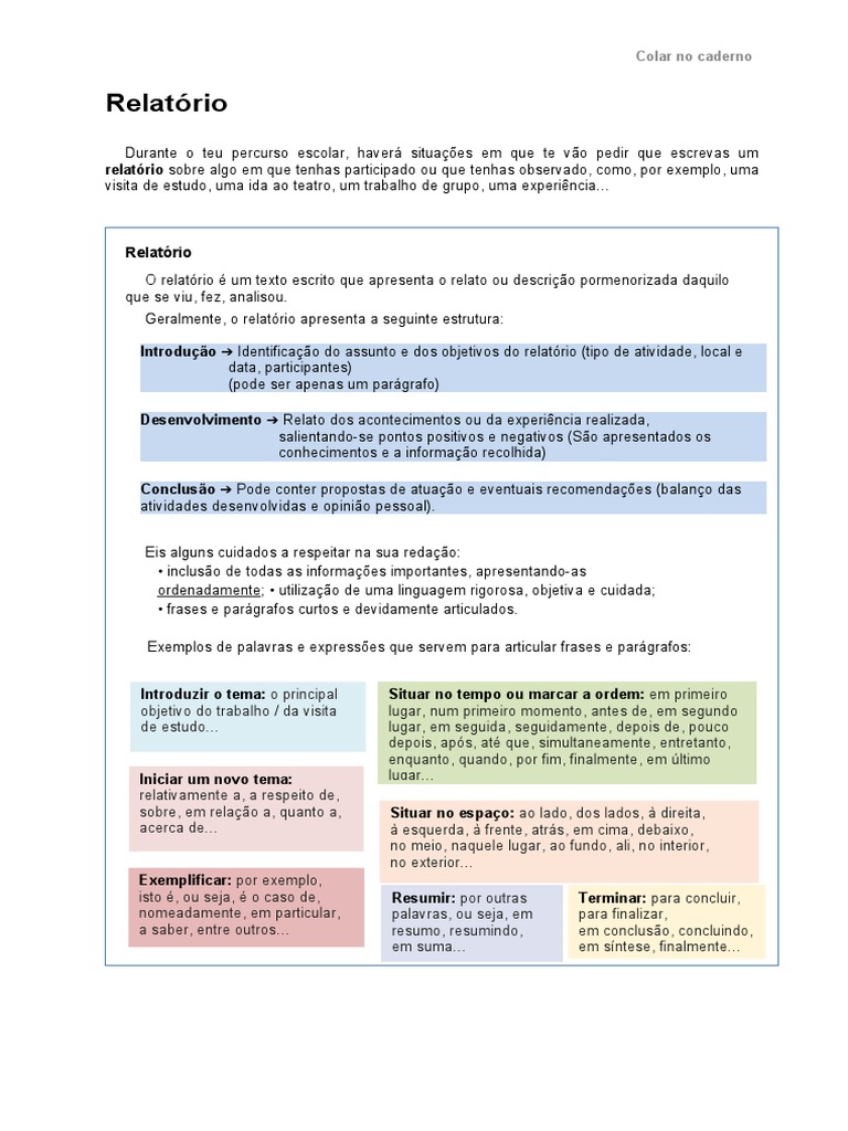 Ficha Relatório | PDF