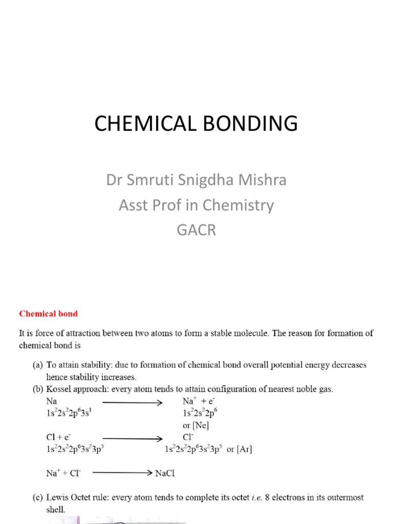 Ionic Bondings | PDF