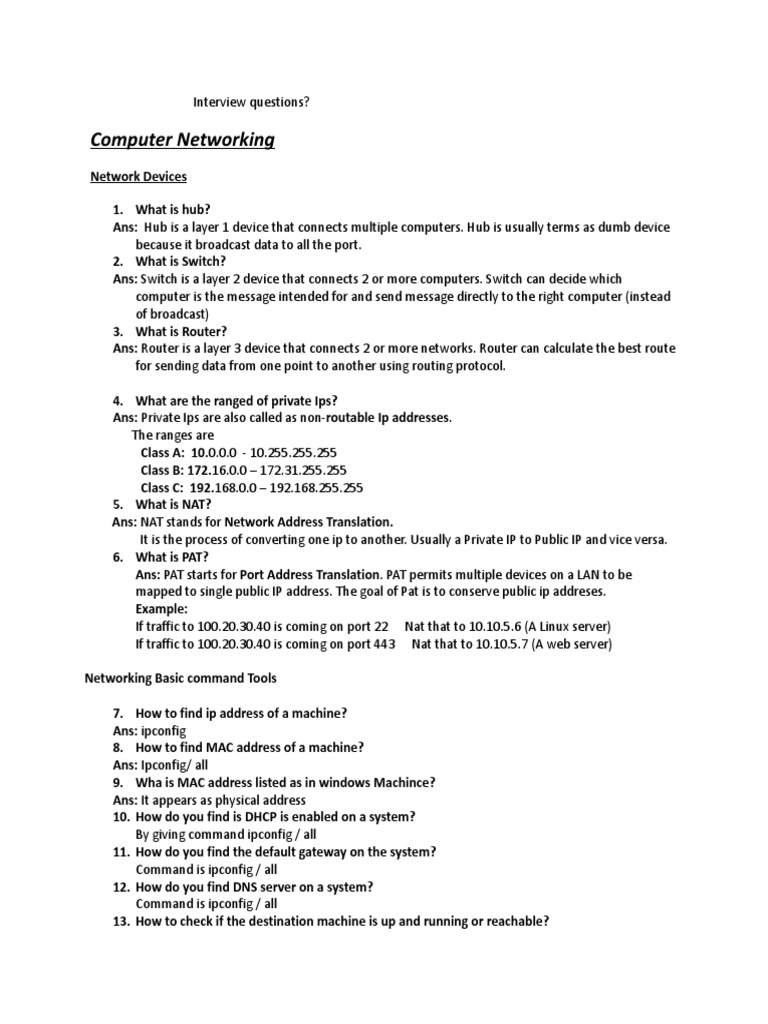 400+ SOC Interview Questions | PDF | Transmission Control Protocol | Ip Address