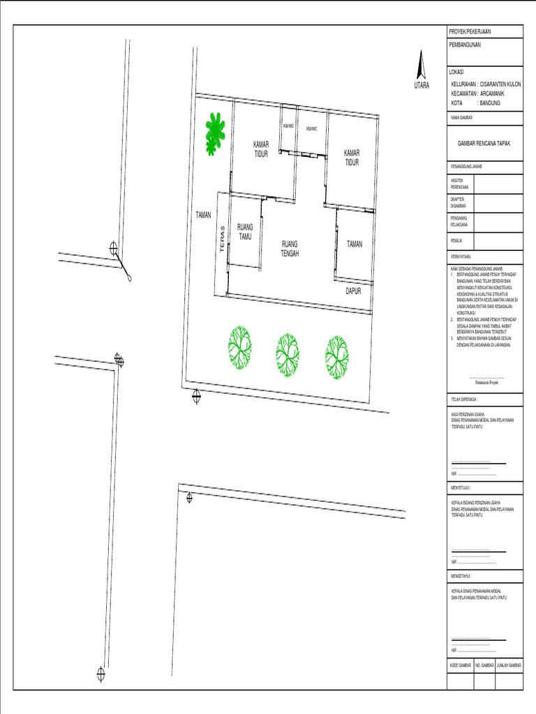 02 Gambar Rencana Tapak | PDF