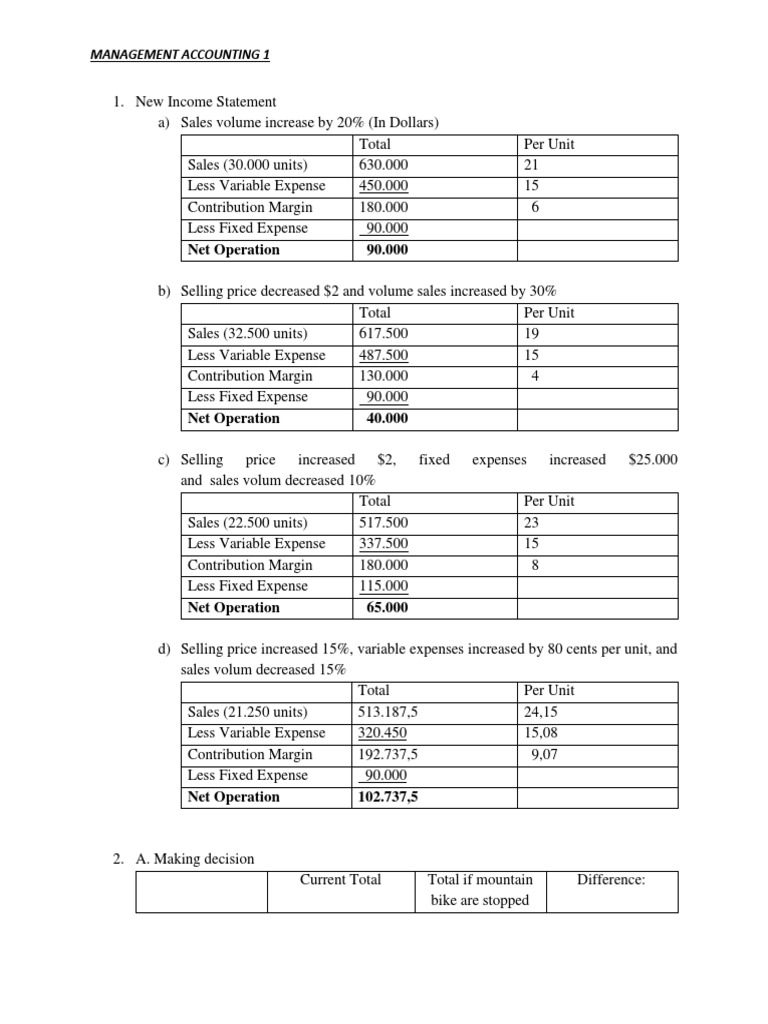Management Accounting 1 | PDF | Management Accounting | Business Economics Management Accounting 1 | PDF | Management Accounting | Business Economics