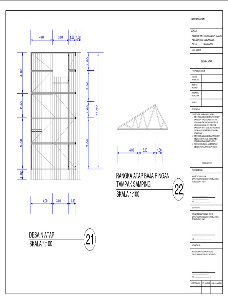10 Gambar Rencana Atap | PDF