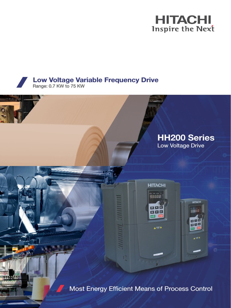 Hitachi hh200 Series Low Voltage Drive | PDF | Electric Motor | Power ...