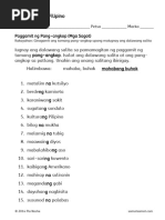 Grade 4 Filipino Phil-Iri Post Test | PDF