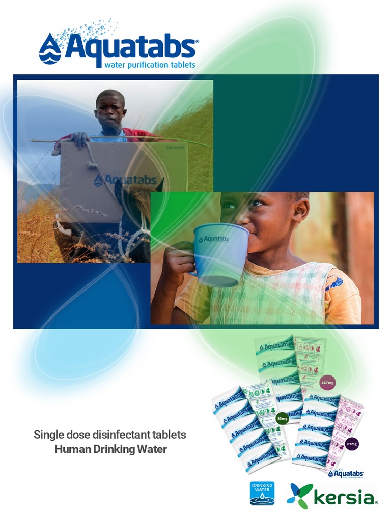 Tabletas Desinfección Agua Aquatabs Single Dose Tablets | PDF ...