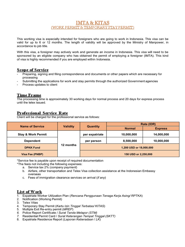 Working KITAS For Non-Chinese Nationals | PDF | Travel Visa | Identity ...