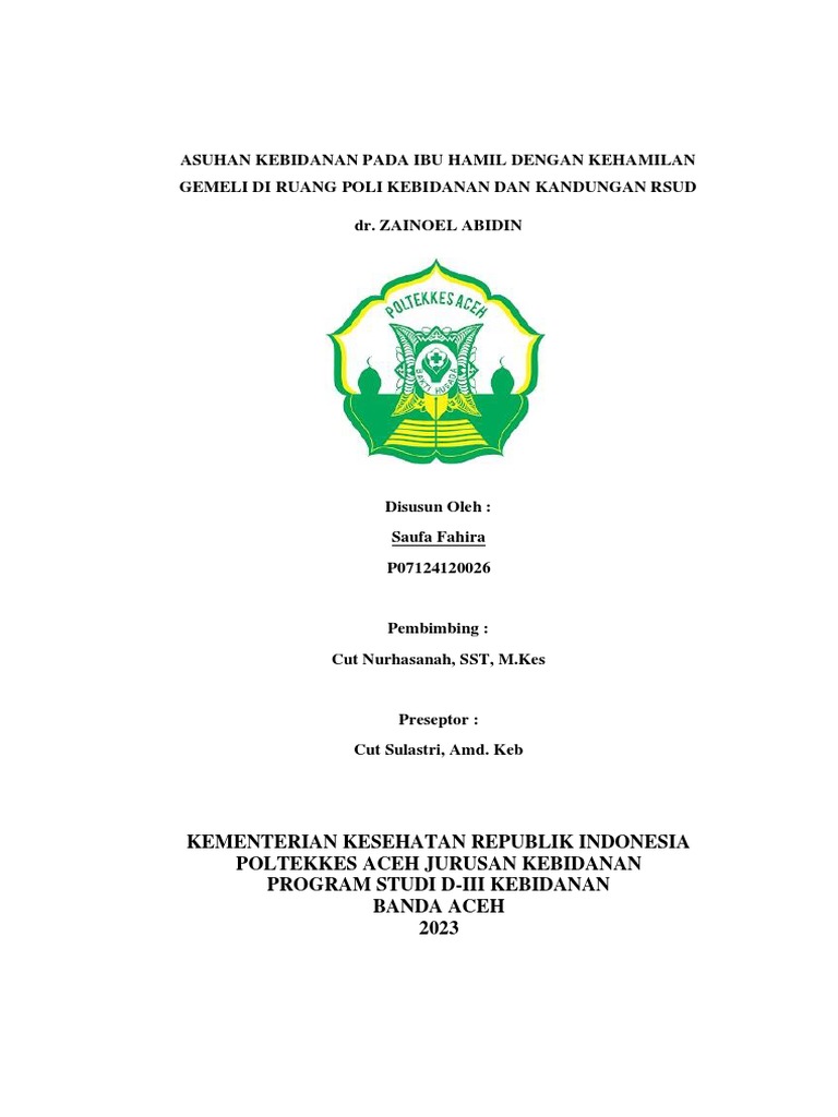 Laporan Kehamilan Gemeli | PDF