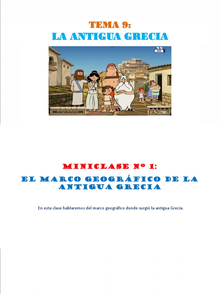 Tema 9. La Grecia Antigua | PDF | Antigua Grecia | Esparta