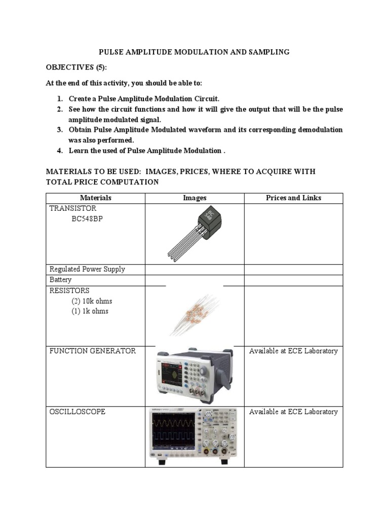 Transistor BC548BP | PDF | Modulation | Amplitude