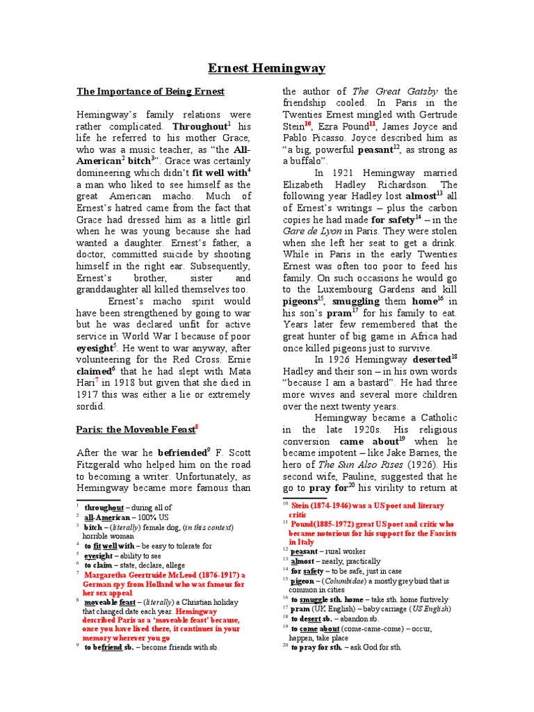 Ernest Hemingway: A Life of Adventure, Struggles and Literary Genius ...