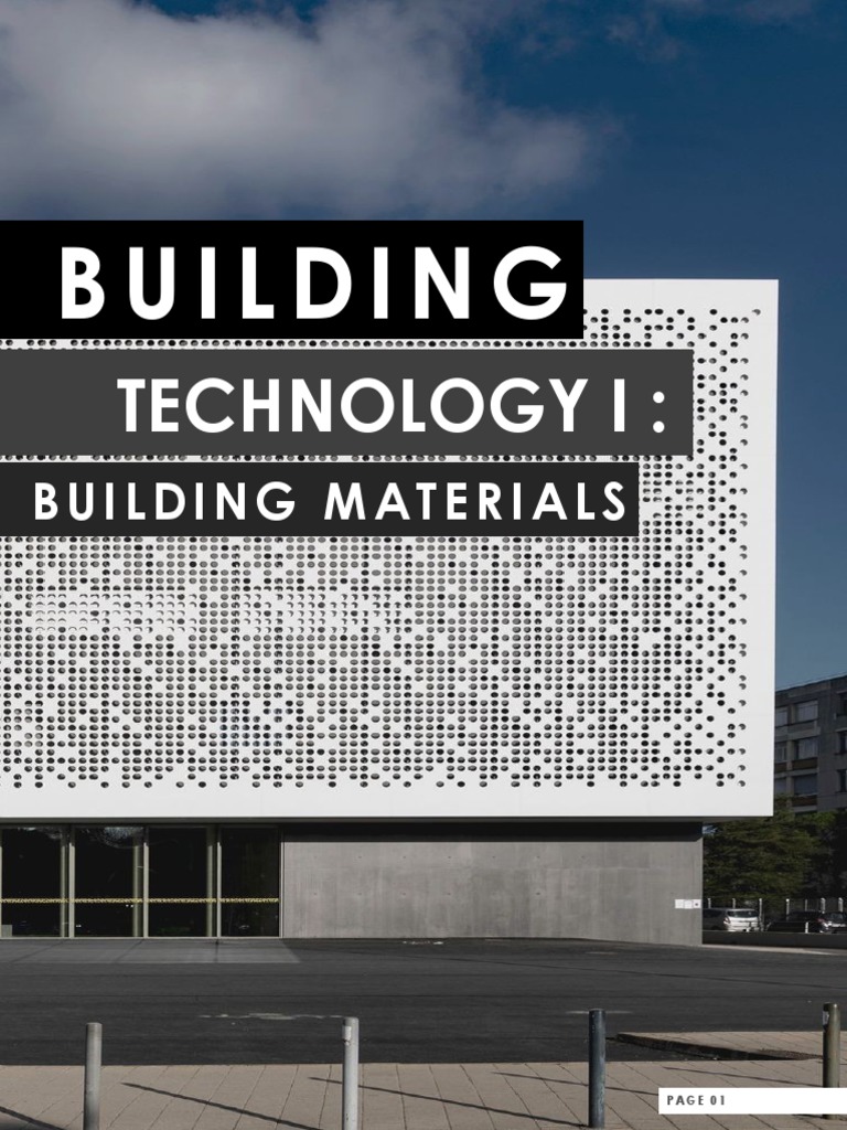 Building Materials in Building Technology 1 - Architecture National ...