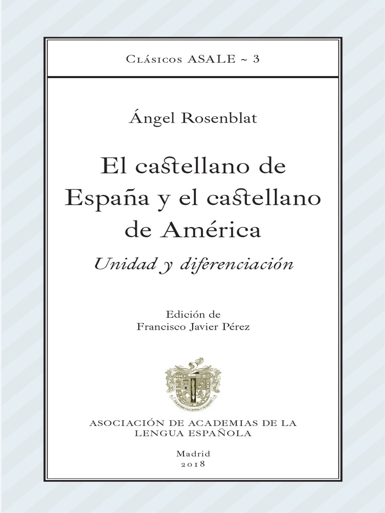 3 - El Castellano de España y El Castellano de América | PDF | Lengua ...