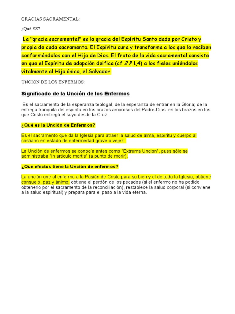 Gracias Sacramental | PDF