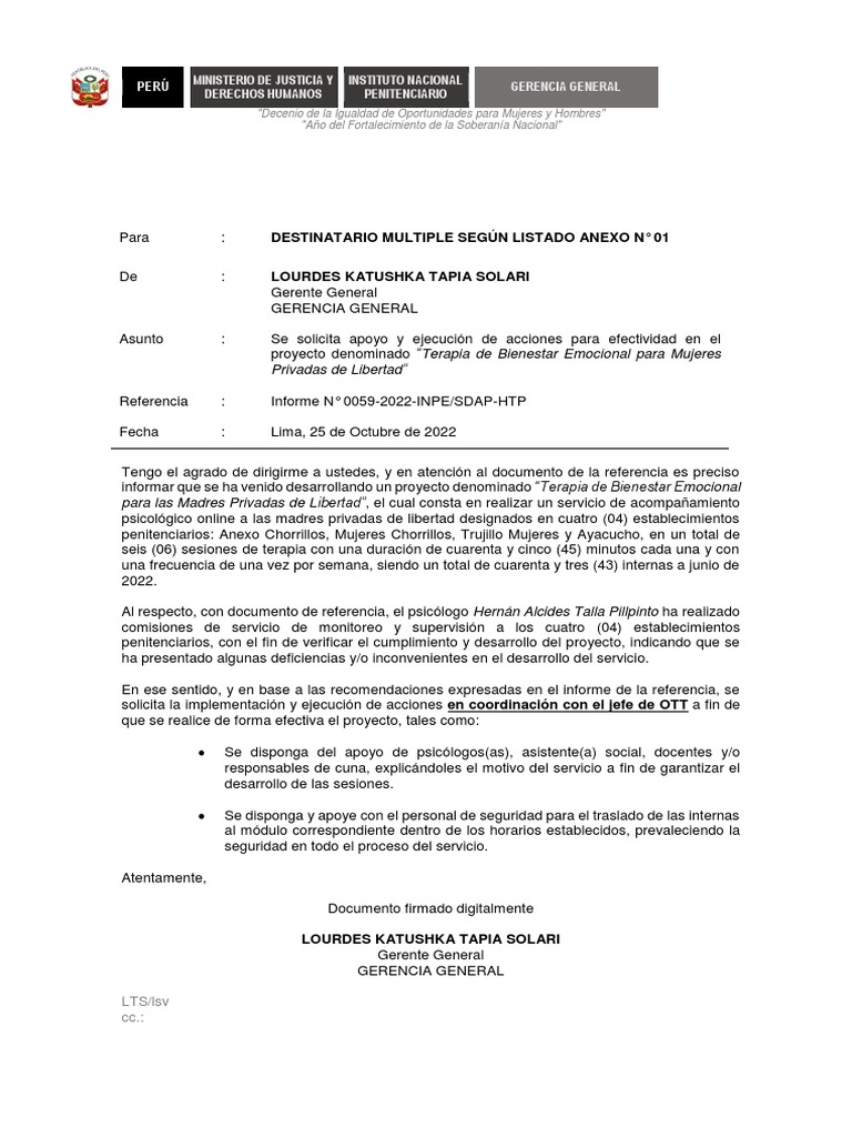 Modelo de Memorando Multiple | PDF