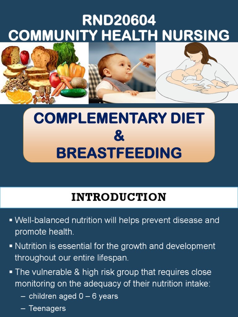 l4 Complementary Diet | PDF | Breastfeeding | Breast Milk